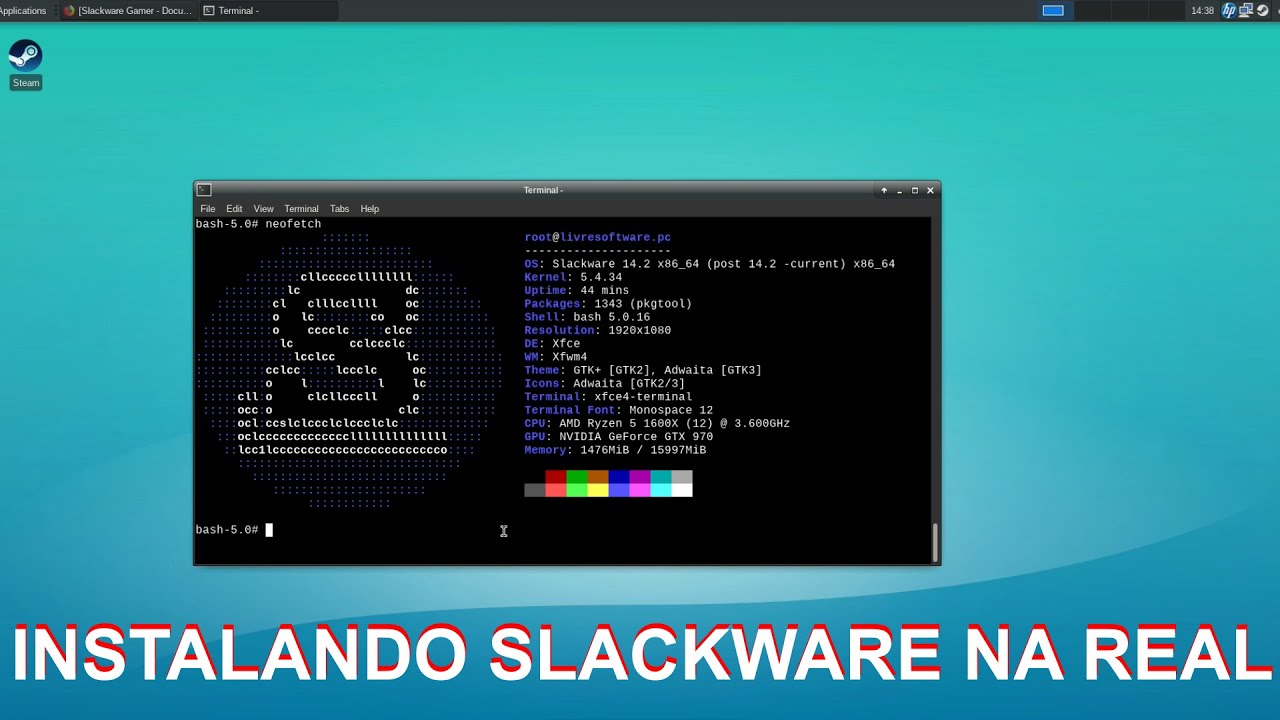 Slackware - Instalando na Real - YouTube