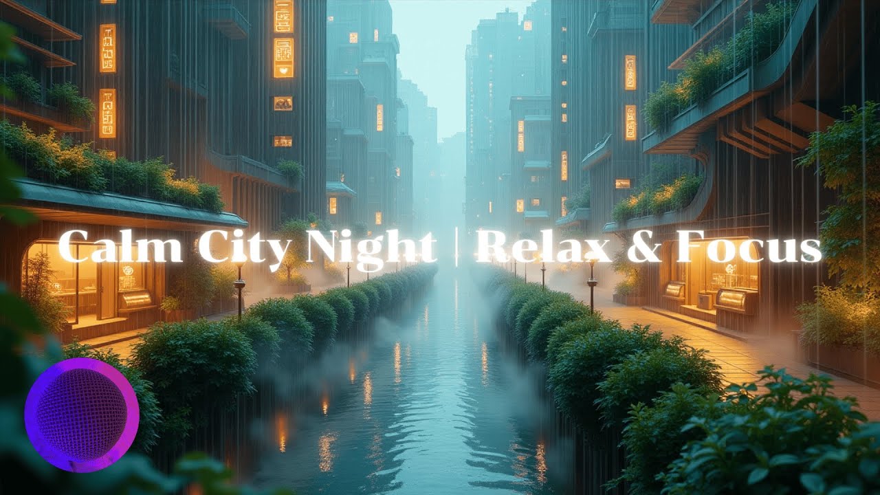 Calm City Night Relax & Focus for Sleep Stress Relief Relaxing Music ...