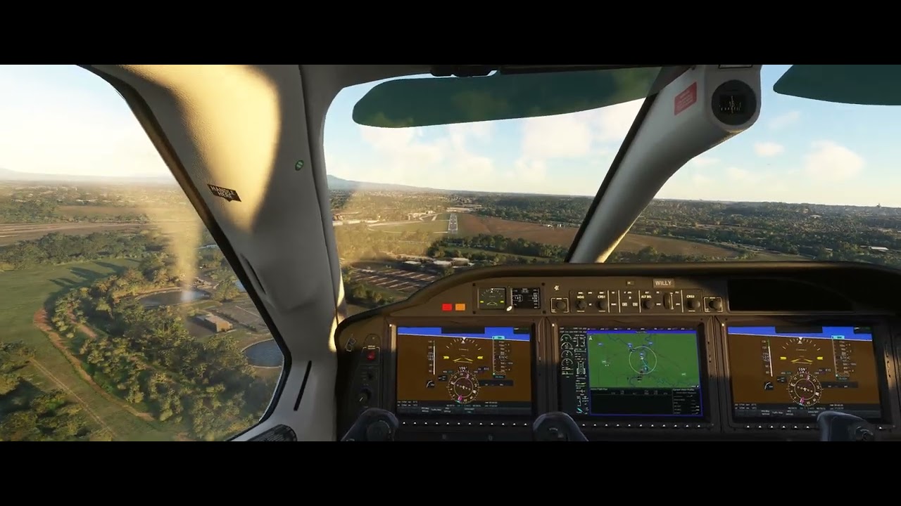 FS2020 SETTING ULTRA TBM930mod Urbe perfect landing rwy16 with wind ...