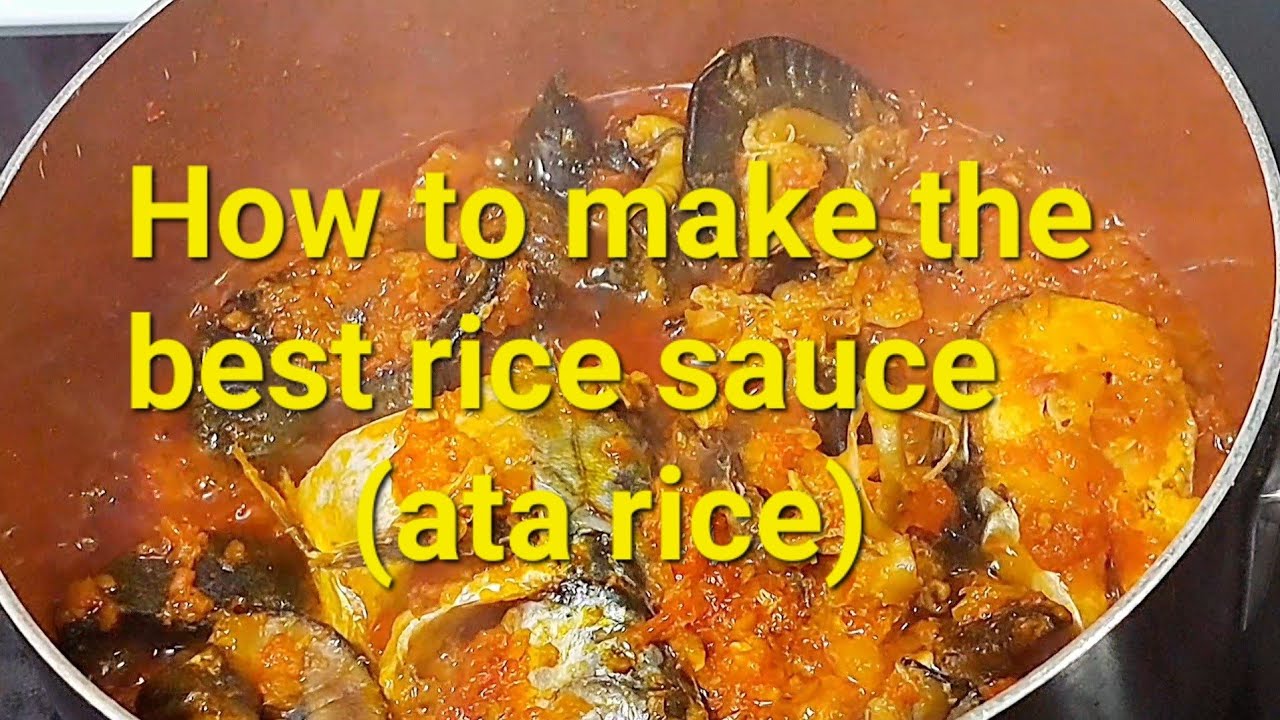 HOW TO MAKE THE BEST WHITE RICE SAUCE (ATA RICE) - YouTube