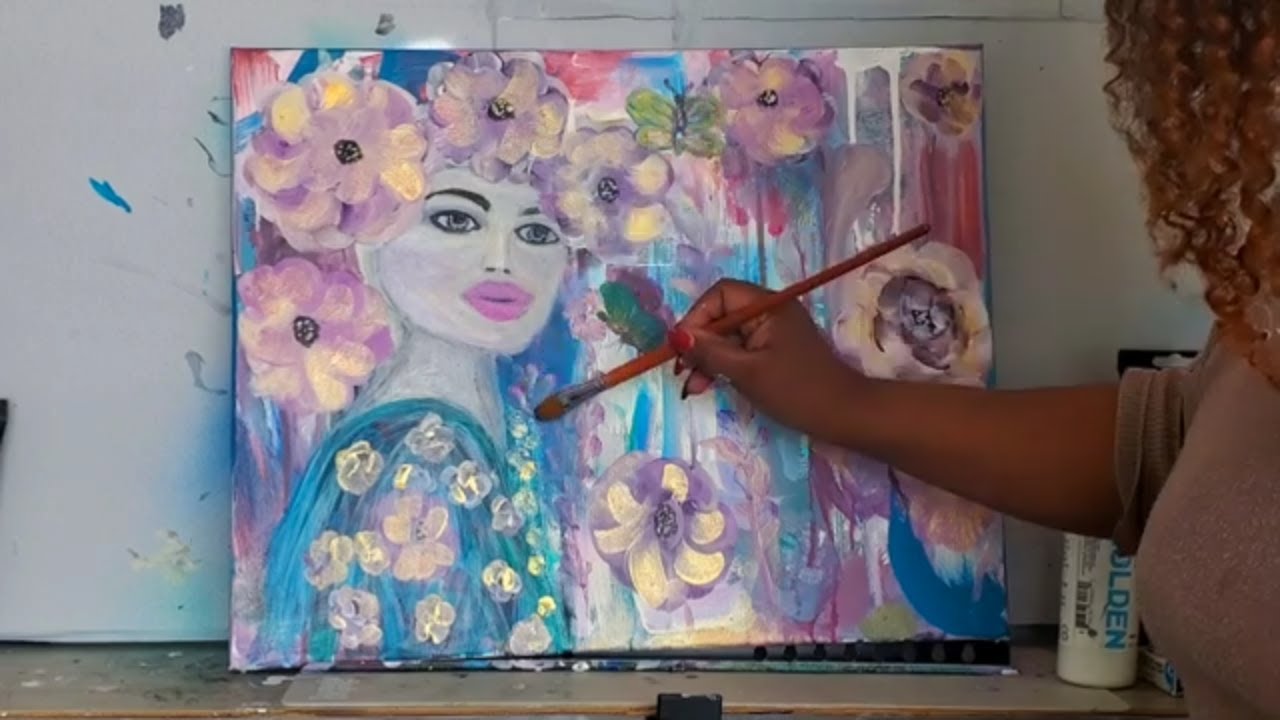 A Portrait of Ruth / How To Paint An Elegant Abstract Realism Portrait ...