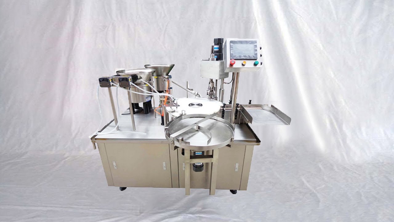 automatic santizer gel small bottle filling pump cap capping machine ...