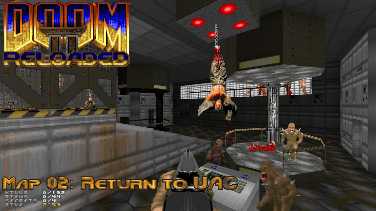 Doom 2 Reloaded - Map 02: Return to UAC (UVMax 5:48) - YouTube