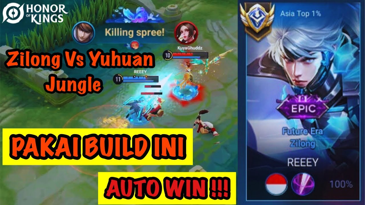 Build & Gameplay Zilong Vs Yuhuan di Rank Mythic 70 - Honor of Kings ...