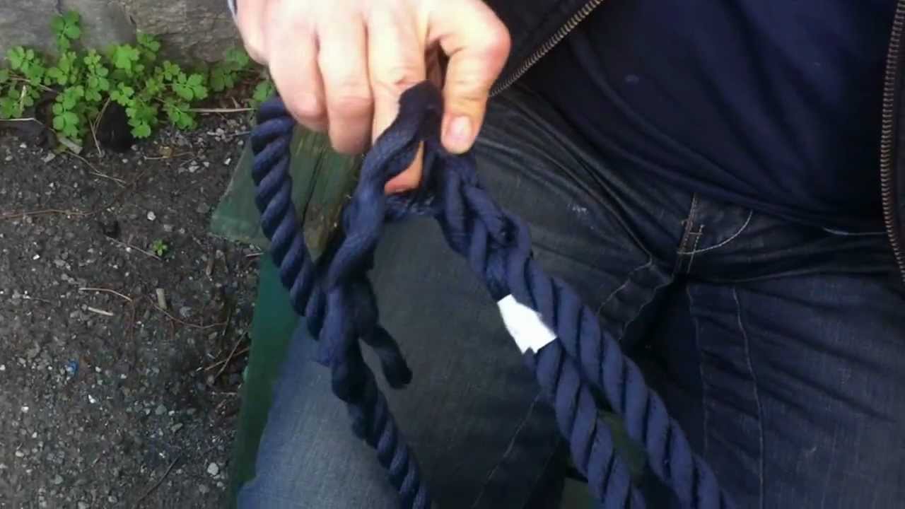How to make a 3-brand rope eye splice - Hvordan lage øyespleis på et ...
