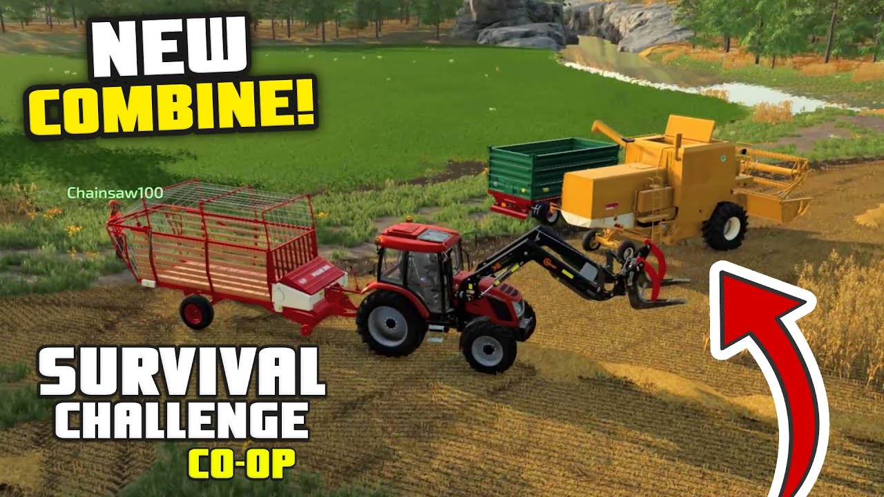 NEW COMBINE! | Survival Challenge CO-OP | FS22 - Episode 6 - YouTube