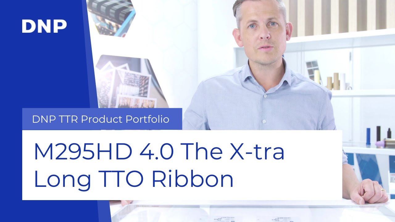 M295HD 4.0 The X-tra Long TTO Ribbon for print-on-packaging - YouTube