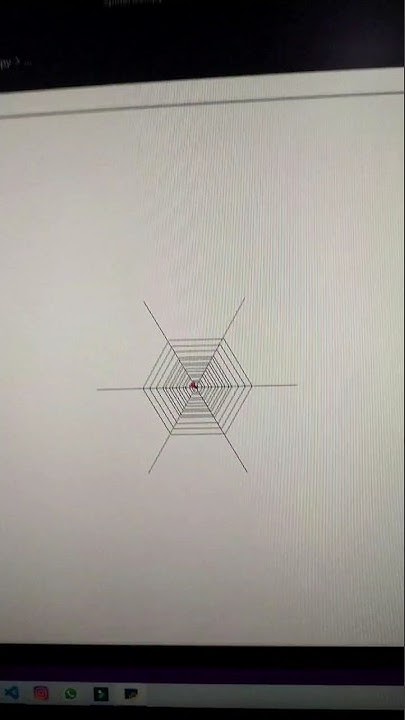 Drawing SpiderWeb using Python #coding #pythonprogramming #shorts #cartoon #spiderman #newyear ...