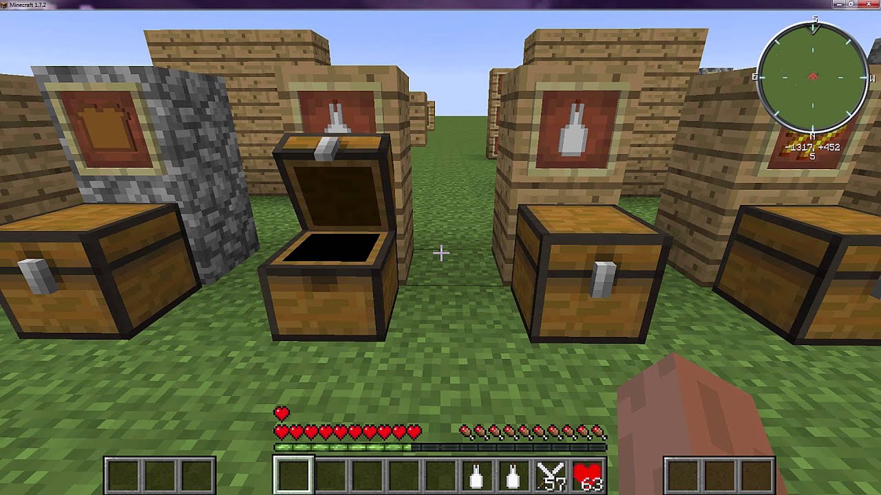 Minecraft Mod Review: Hearts & Damage [1.7.X] - YouTube