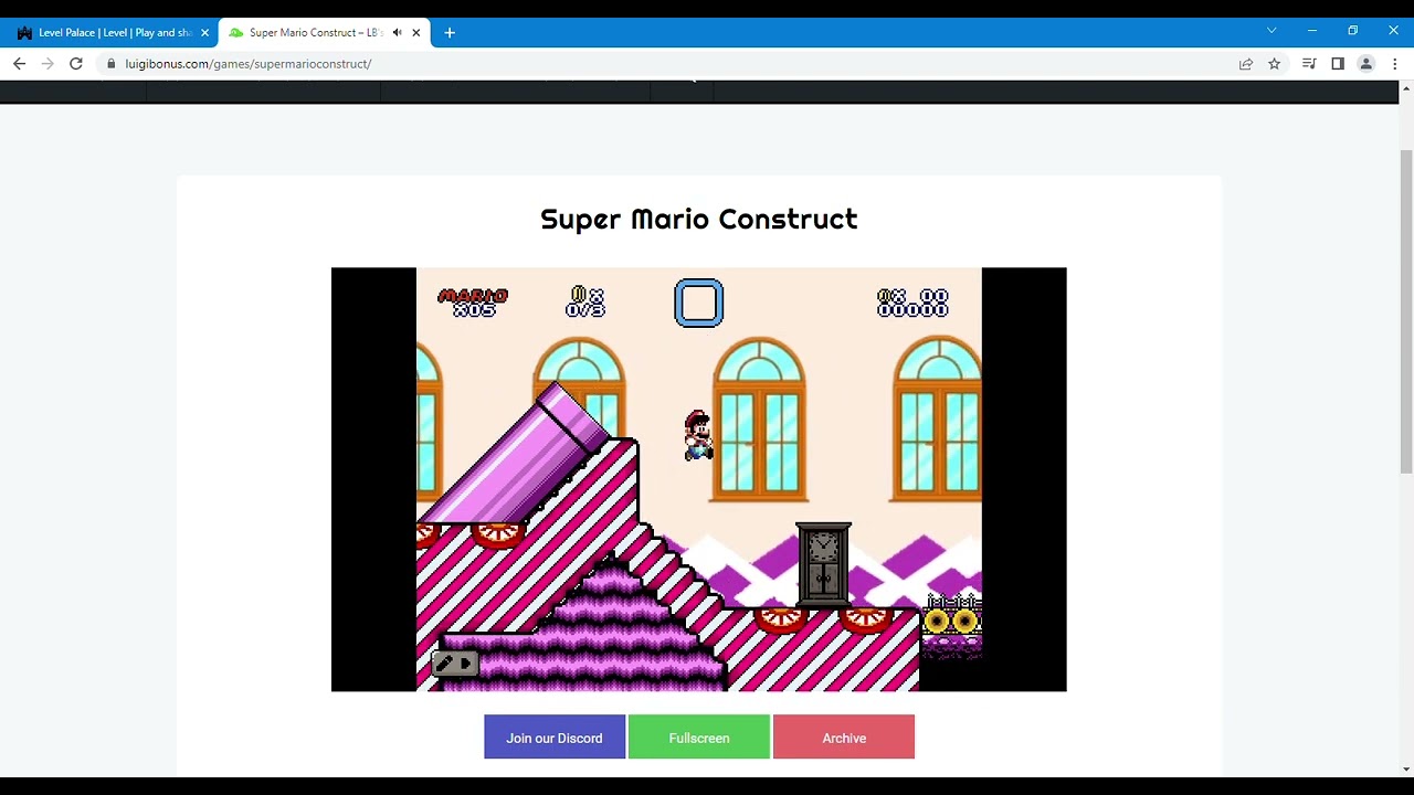 Super Mario Construct For Gif of my level. - YouTube