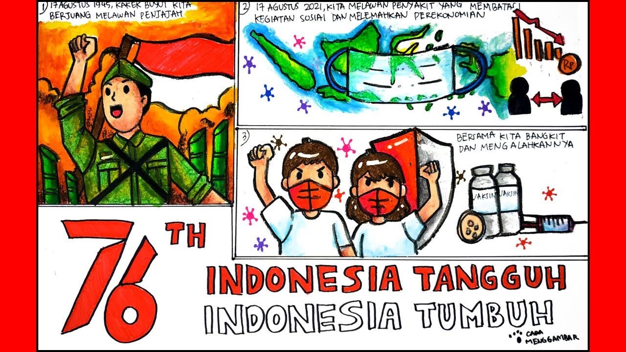 Cara Menggambar / Membuat Komik Tema Kemerdekaan HUT RI - PART 2 (Ep ...