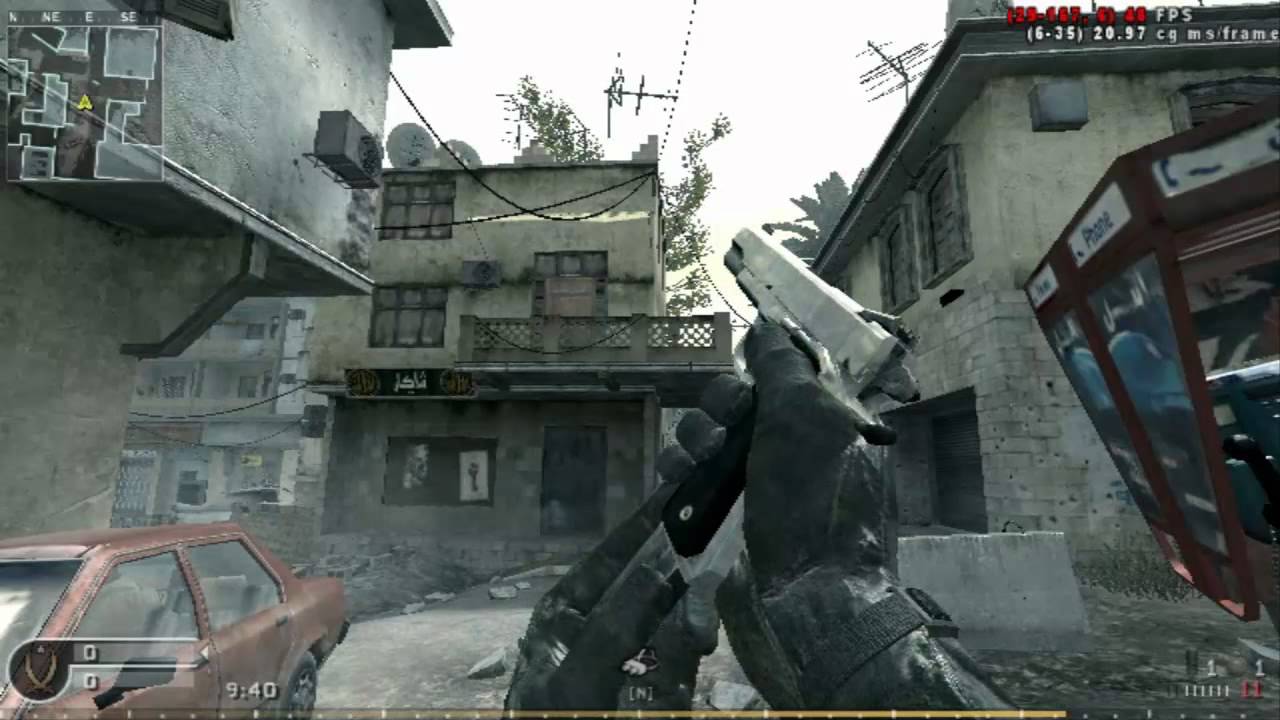 Nickel plated M1911 .45 in COD4 MP - YouTube