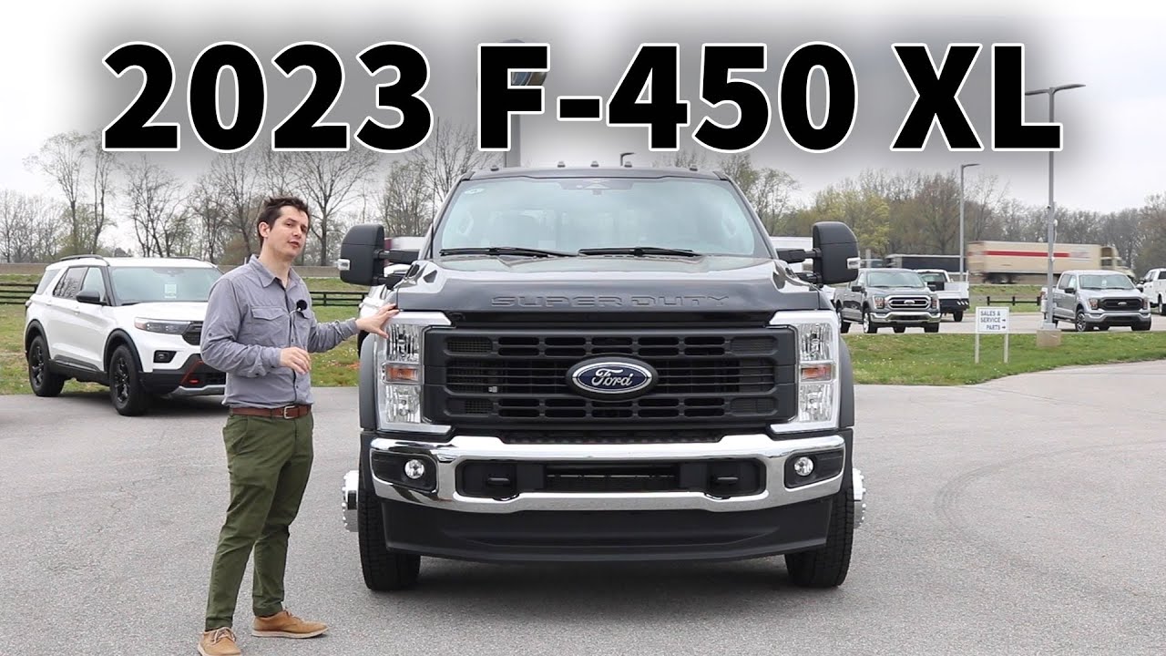 Here's the 2023 Ford F-450 XL - Bare bones will surprise you! - YouTube