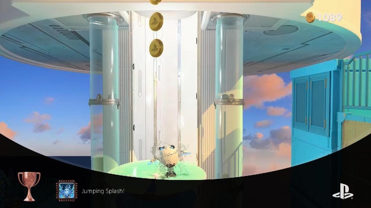 ASTRO'S PLAYROOM [PS5] Jumping Splash! Trophy - YouTube