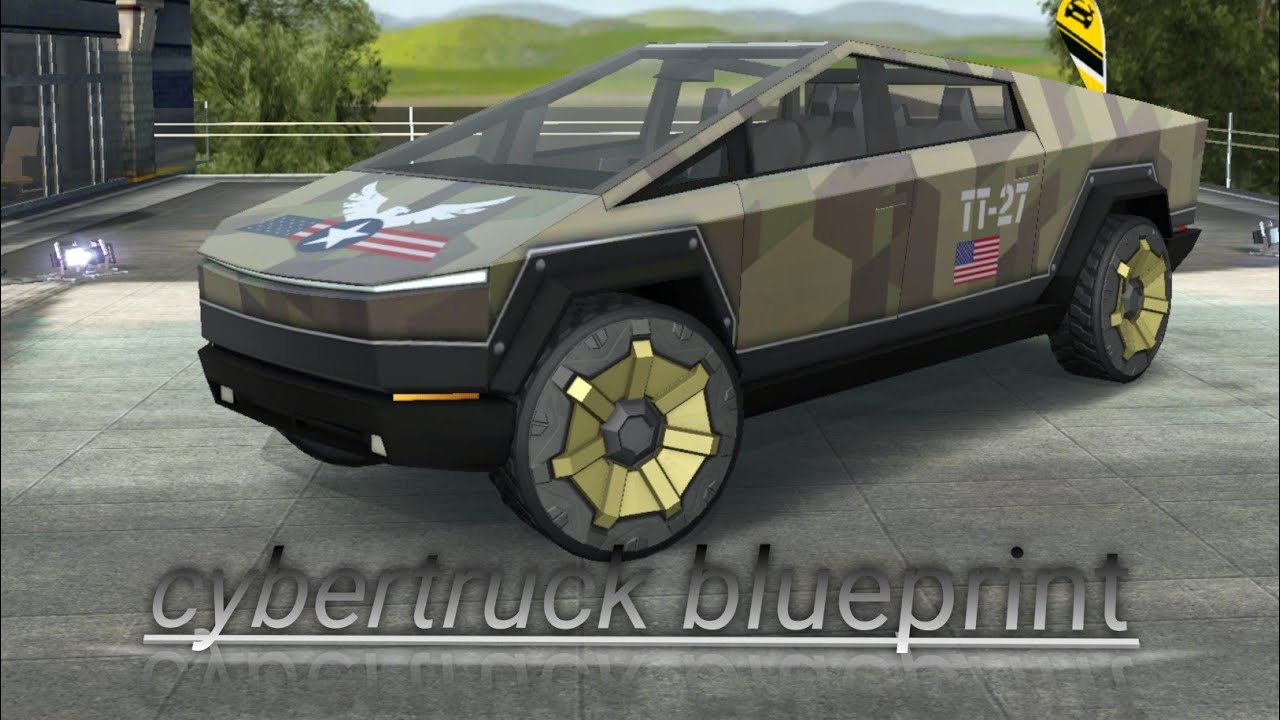 extreme car driving simulator || cybertruck blueprint - YouTube