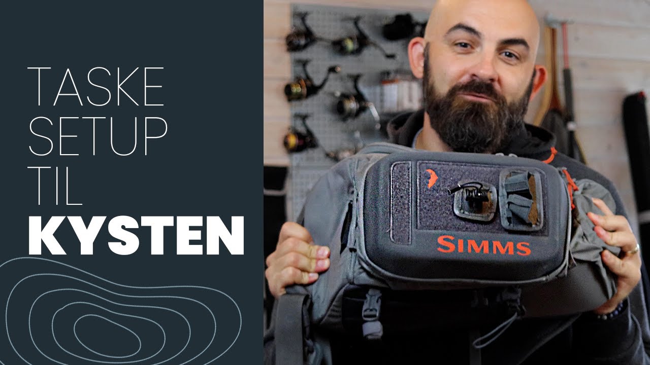 Hvad har jeg i tasken til kystfiskeri? Simms Freestone Sling Pack - YouTube