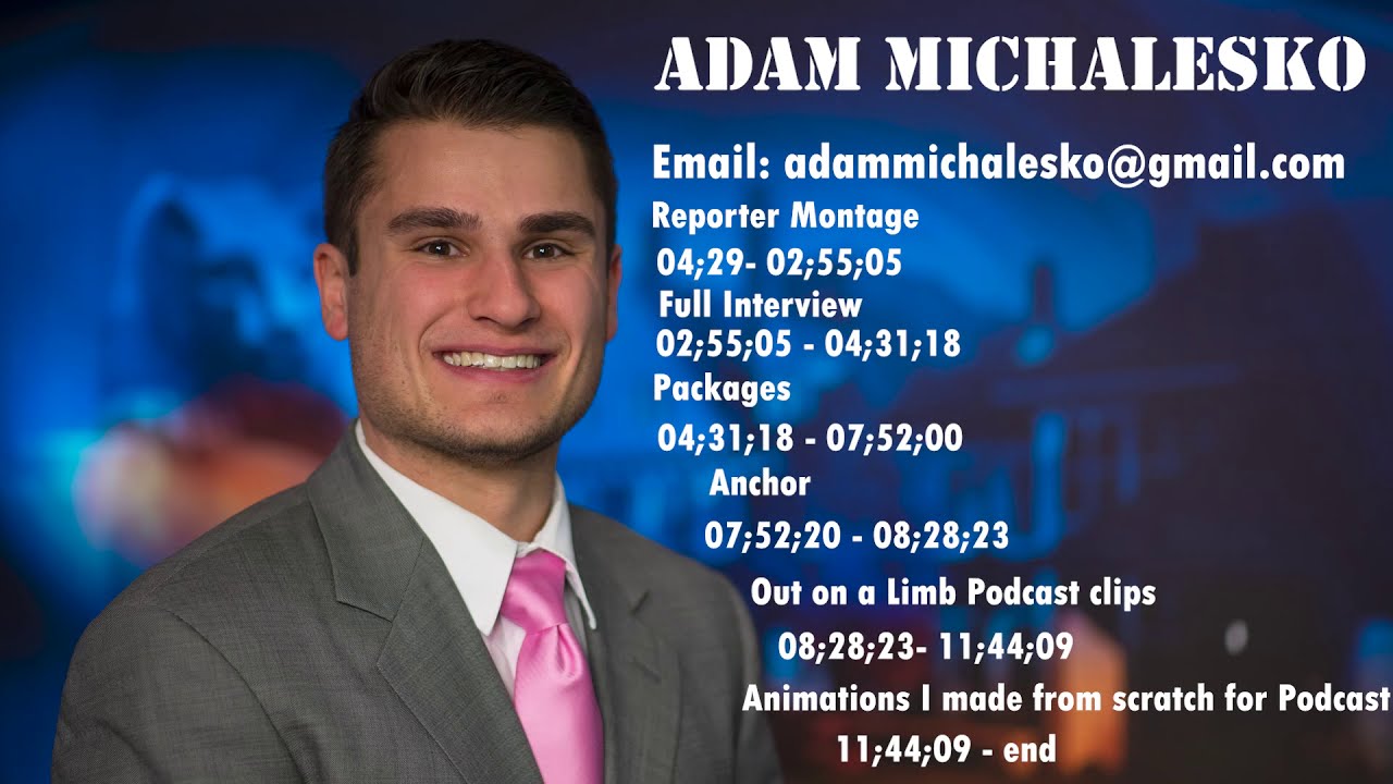 Adam Michalesko's official reel Feb 2021 - YouTube