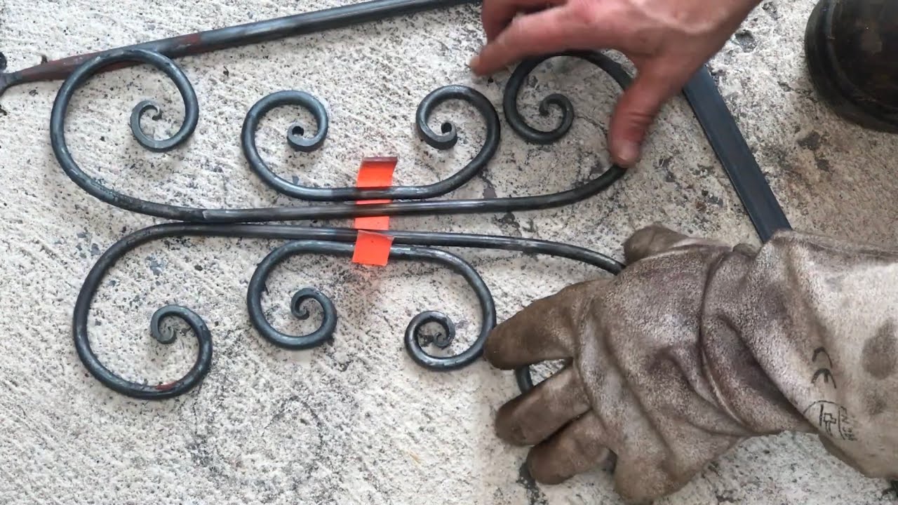 Blacksmithing - Forging scrolls and banding (or collaring) them ...