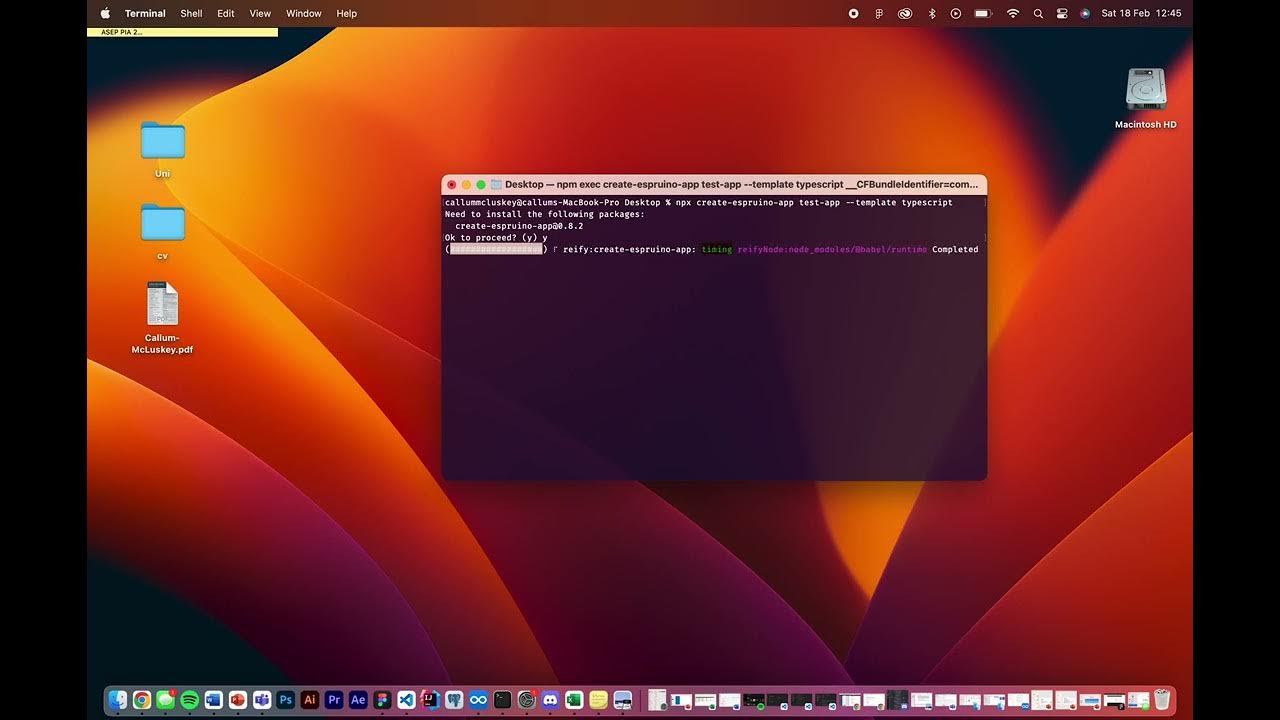 Espruino Tools - create-espruino-app - YouTube