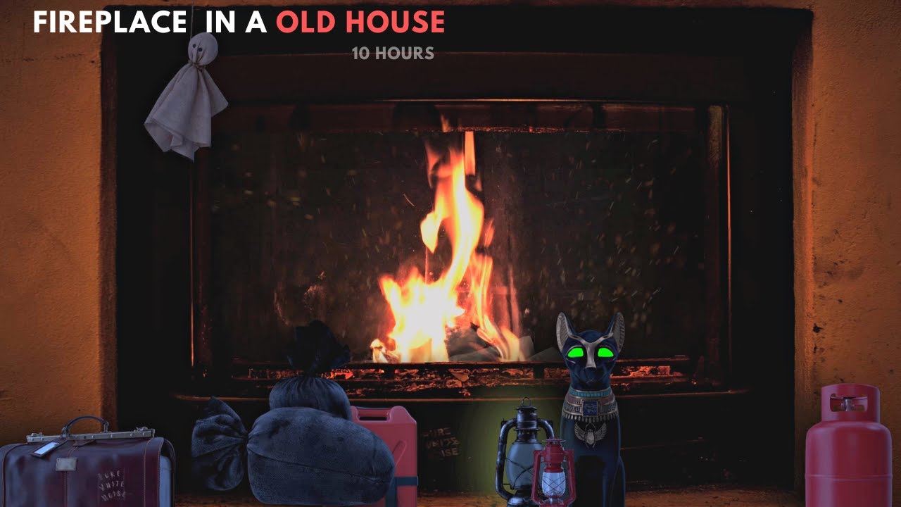 Crackling Sound of Fireplace || A Fireplace inside a wizard House || 10 ...