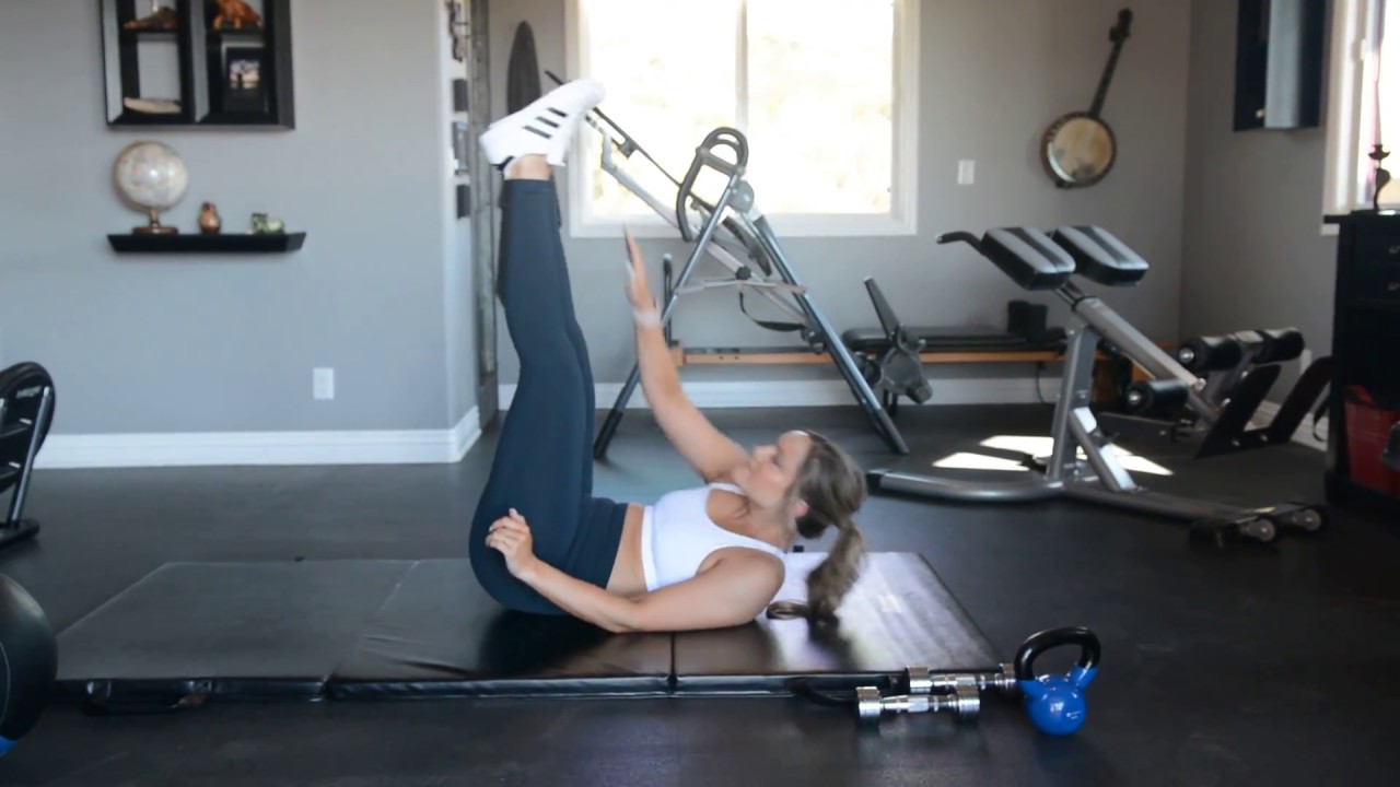 Ab Workouts (Cross Body Toe Touches) - YouTube