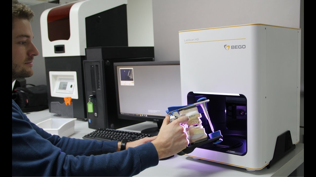 BEGO LabScan HD - Numérisation sur articulateur - YouTube