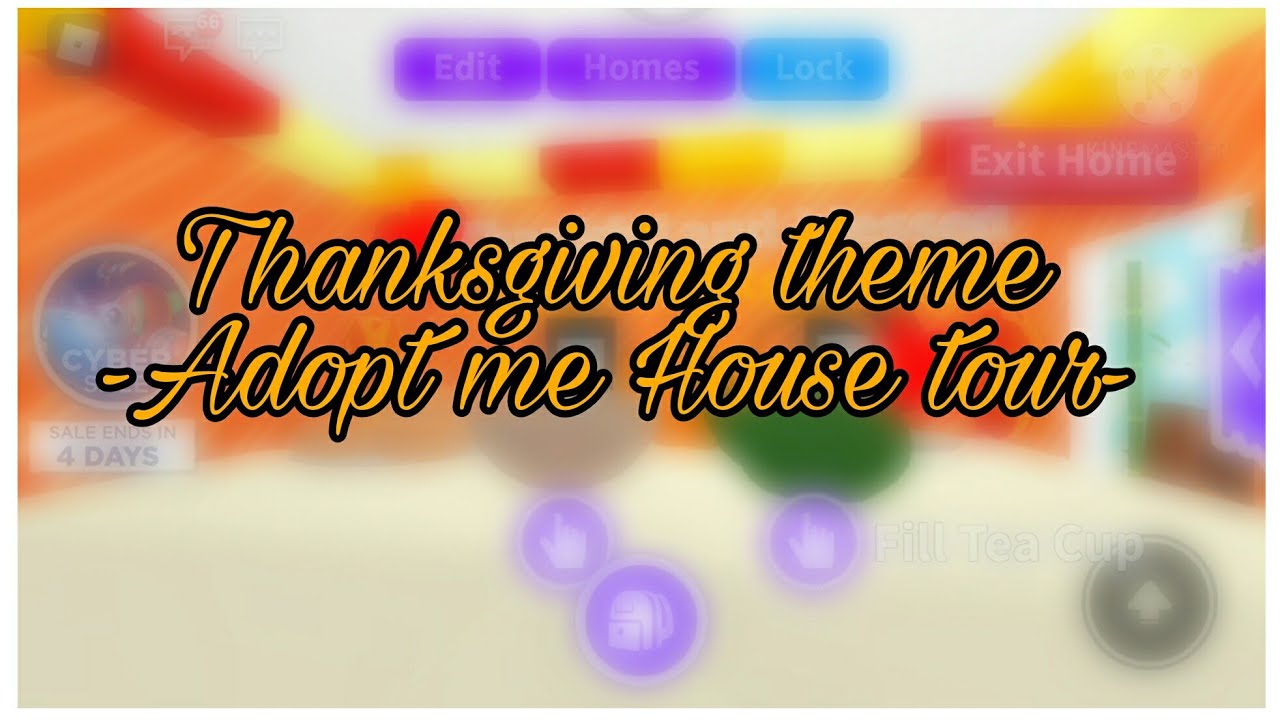 Thanksgiving Theme | House tour | Adopt me - YouTube