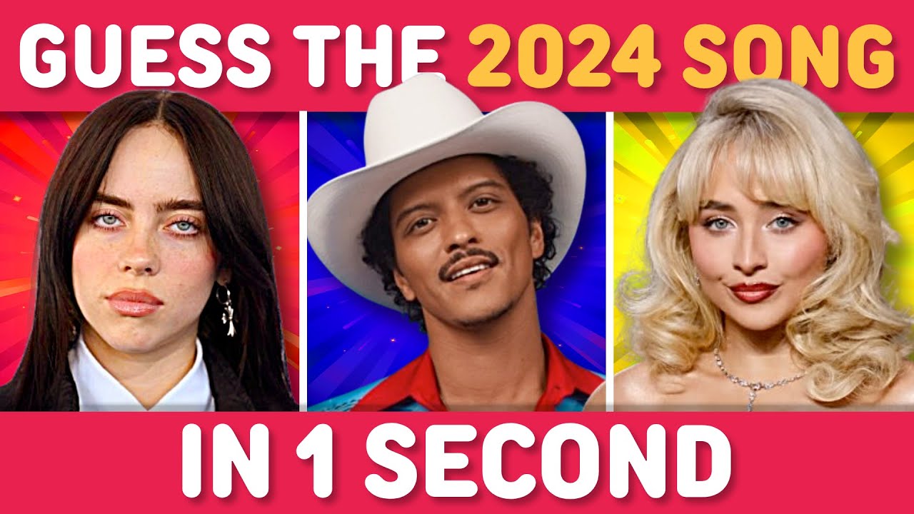 GUESS THE 2024 SONG IN 1 SECOND 🎸 | Song Quiz - YouTube