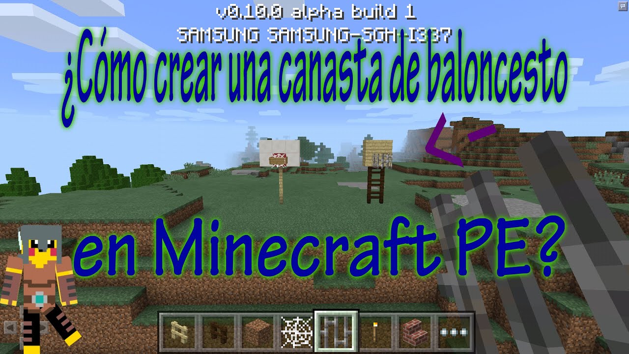 ¿Cómo hacer una canasta de baloncesto ? ~ Decoración en Minecraft PE ...