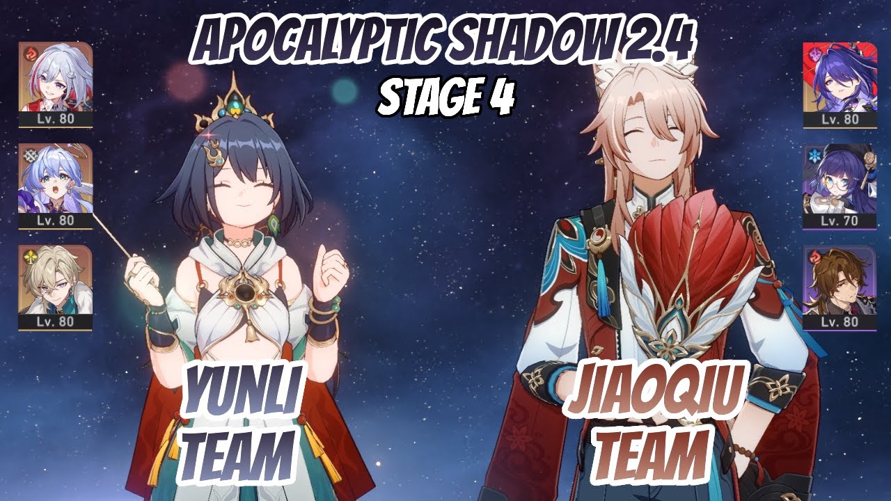 Yunli Team & Jiaoqiu Team Apocalyptic Shadow Stage 4 (3 Stars) | Honkai ...