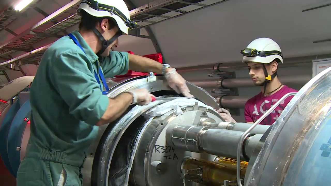 CERN Final reclosure of the interconnections - YouTube