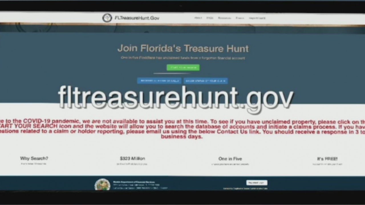 Unclaimed treasure may be waiting for Florida residents - YouTube