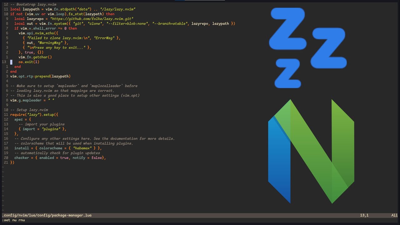 Install Lazy.NVIM and Gruvbox.NVIM for NEOVIM | Hindi - YouTube