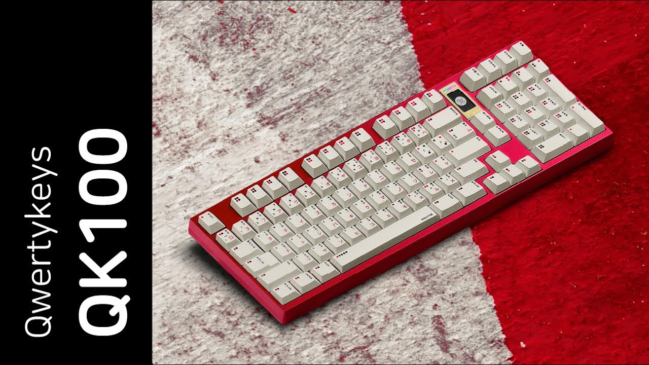 Qwertykeys QK100 Plateless | Cherry MX2A Blacks | Inverted Aka Haiiros ...