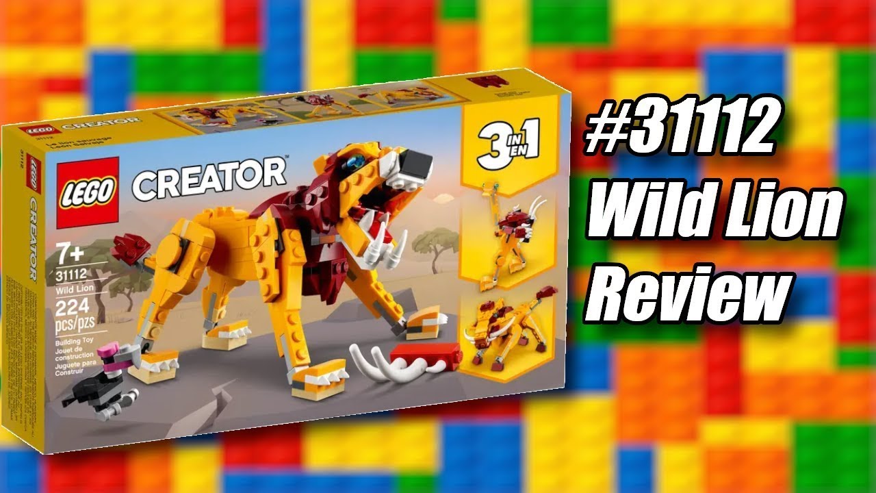 LEGO Set 31112 Wild Lion Roaring Fun and Building Adventure! - YouTube