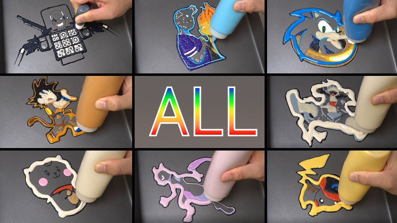 Pancake art - Skidibi toilet 63, Sonic, Elemental, Pikachu, Nika ...