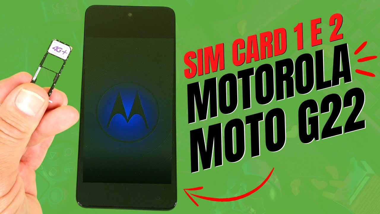 COMO COLOCAR SIM CARD 1 E 2 NO CELULAR MOTOROLA MOTO G22 - YouTube