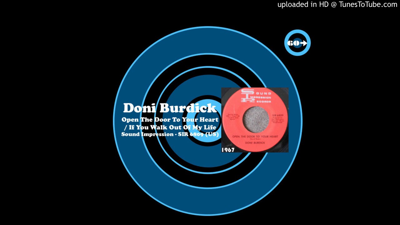 Doni Burdick - Open The Door To Your Heart - YouTube