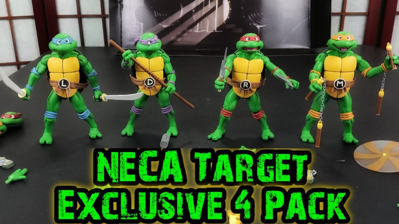 NECA Teenage Mutant Ninja Turtles Target exclusive 4 Pack - Inflewence ...