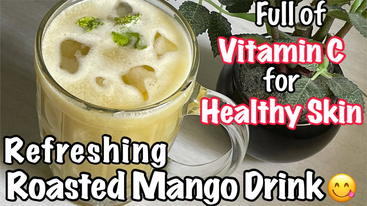 Roasted Raw Mango Drink | Aam Panna | Kairi Panha-Green Mango Drink ...