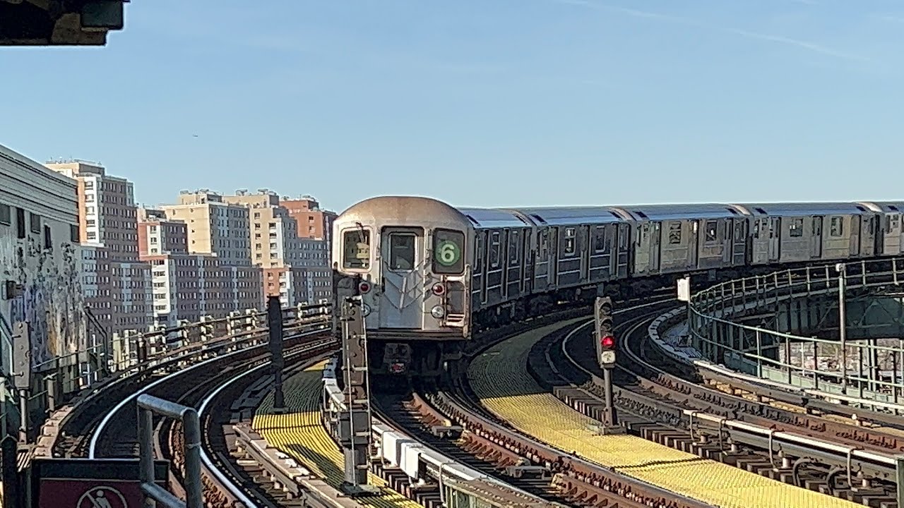 IRT Pelham Line: (6) Action @ Whitlock Avenue - YouTube