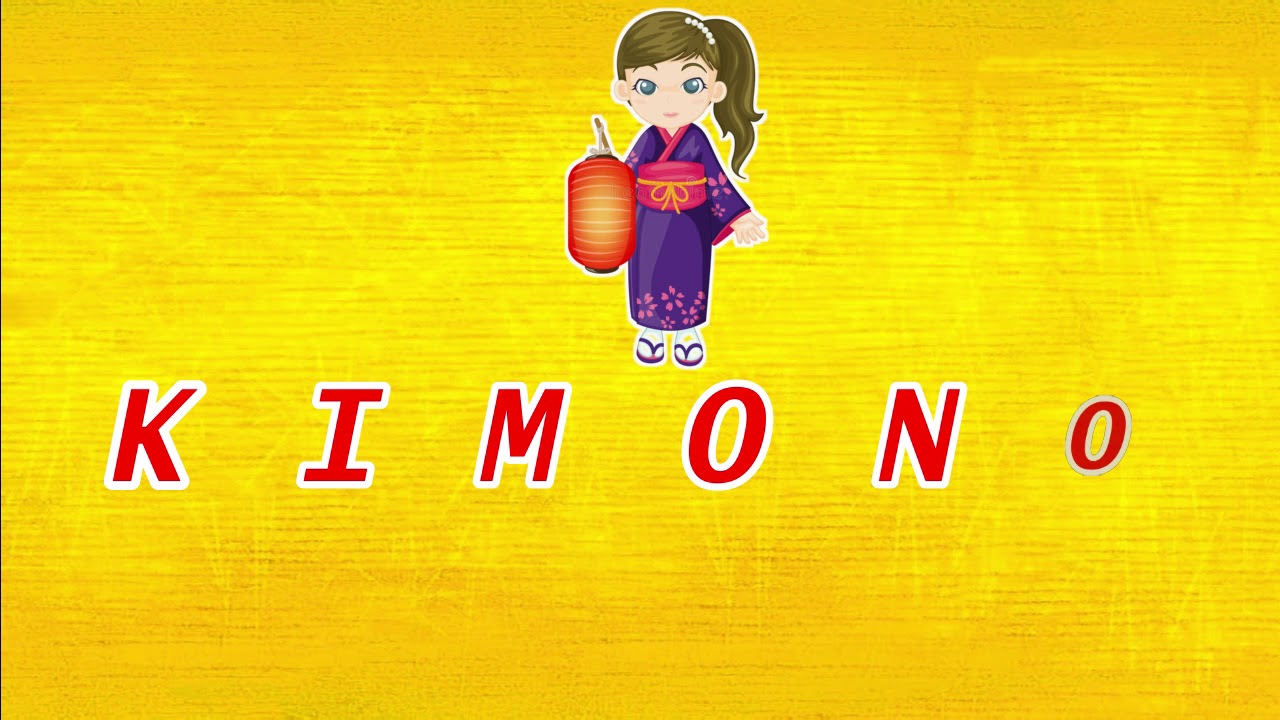 WORD OF THE DAY - WORDS 1001 - KIMONO - YouTube