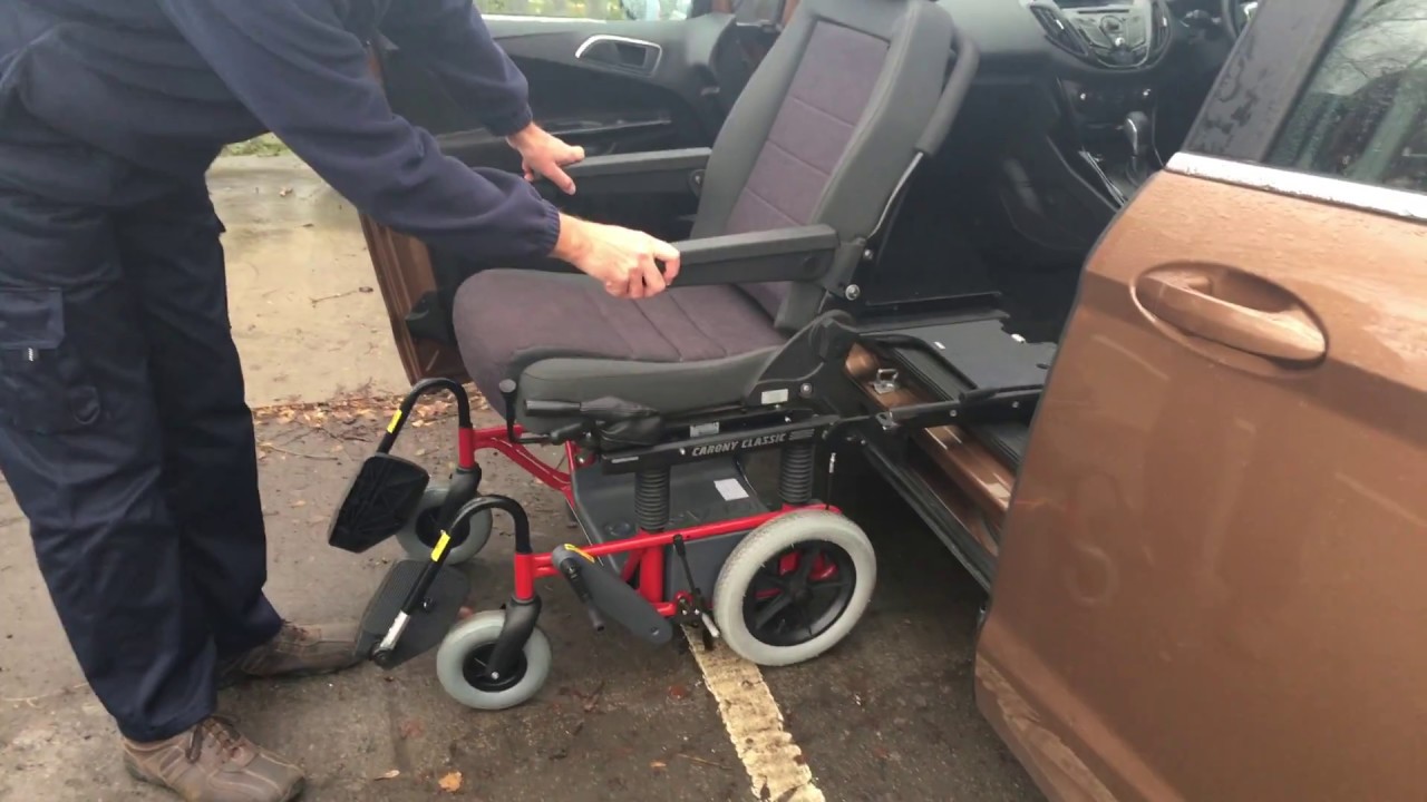 Carony wheelchair system in a Ford B Max - YouTube