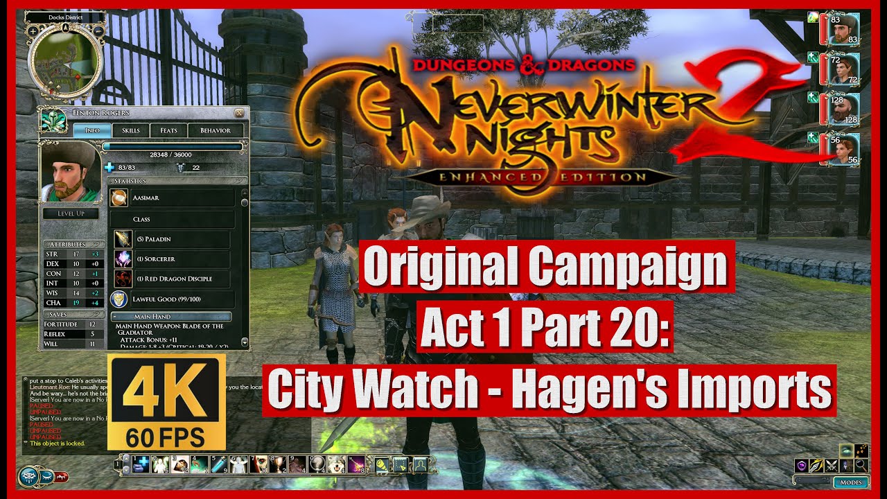 Neverwinter Nights 2 Enhanced Edition Original Campaign Act 1 Part 20 ...