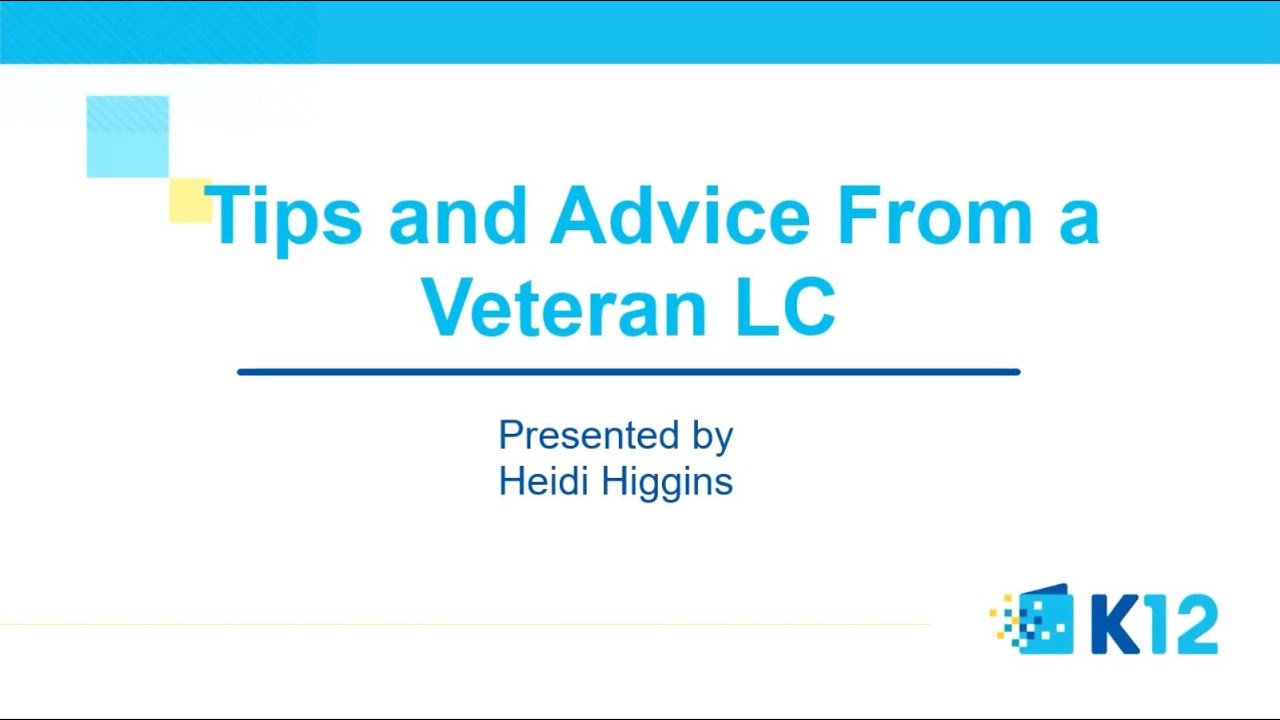 Tips and Advice from a Veteran Learning Coach - YouTube