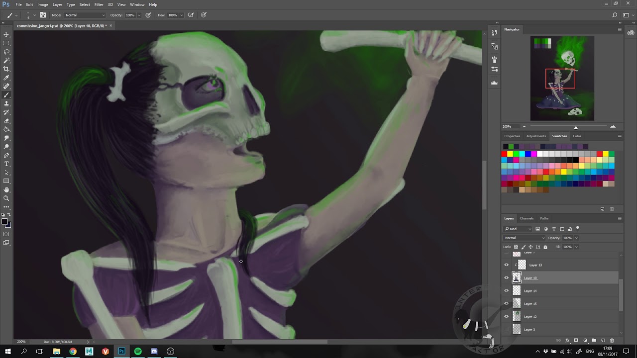 Little necromancer speedpaint - YouTube