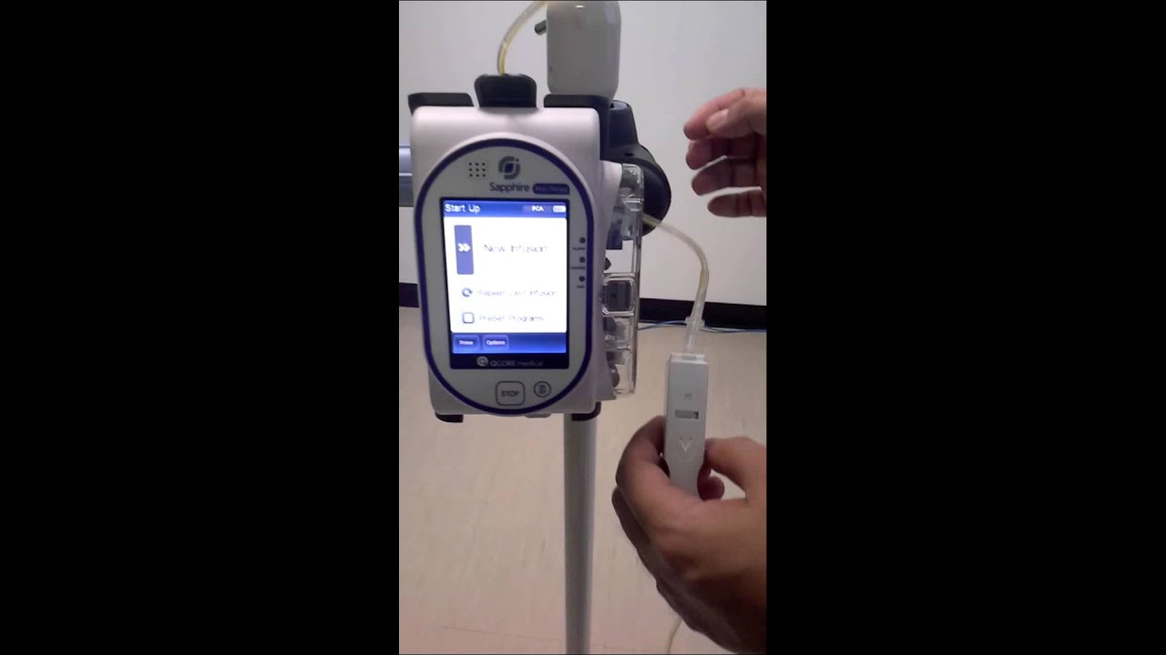 การใช้งานเครื่อง PCA Sapphire การใส่ Administration set และเปิดเครื่อง ...