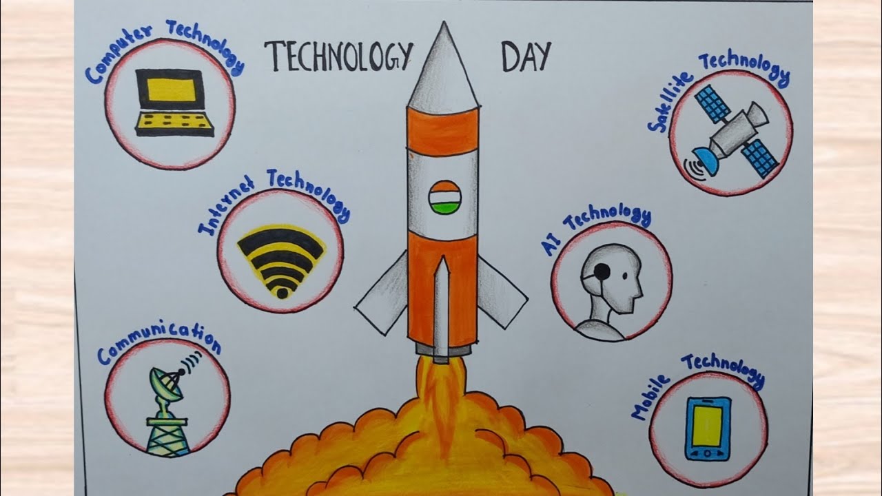 Technology day drawing| National technology day poster drawing for ...