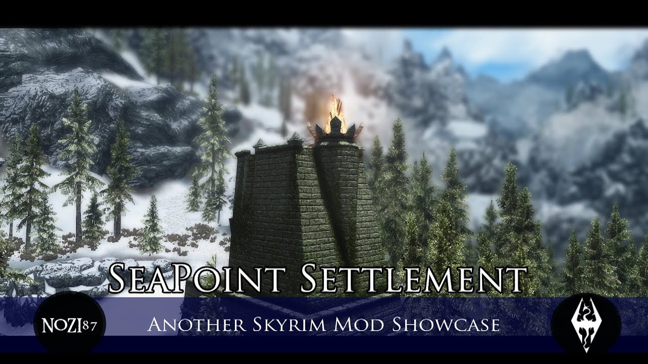 TES V - Skyrim Mods: SeaPoint Settlement by LeianneG - YouTube