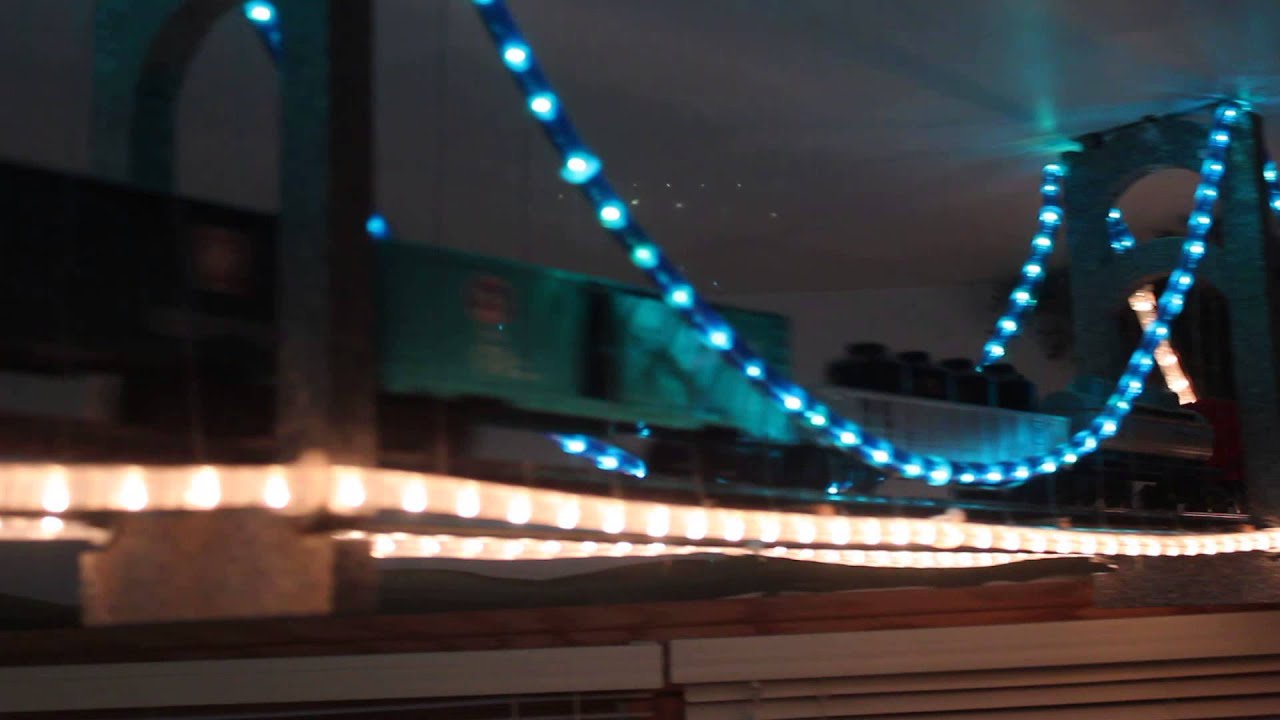 Ceiling Train with Suspension Bridge - YouTube